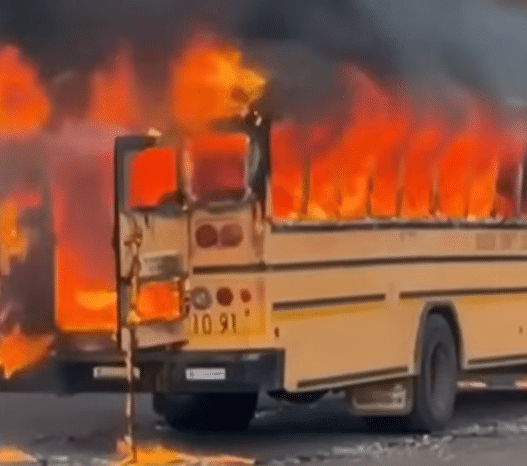 Students safe after Tennessee school bus bursts into flames - Loyal ...
